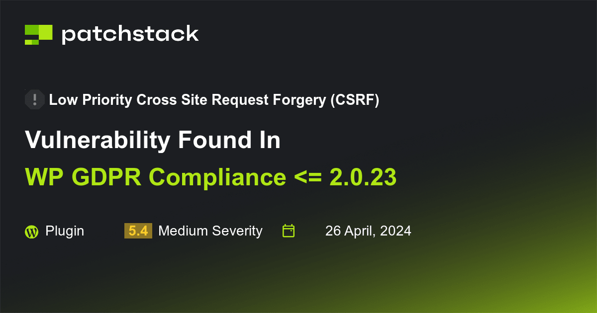 WordPress WP GDPR Compliance plugin